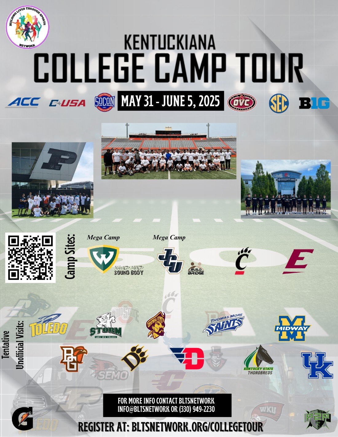 Kentuckiana College Camp Tour Tickets at Mpower6 Gym (Departure ...