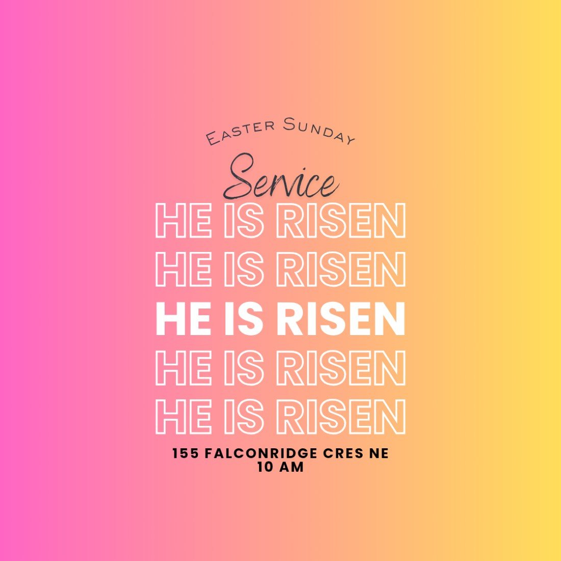 Easter Sunday Service NE Calgary at Falconridge Family Church ...