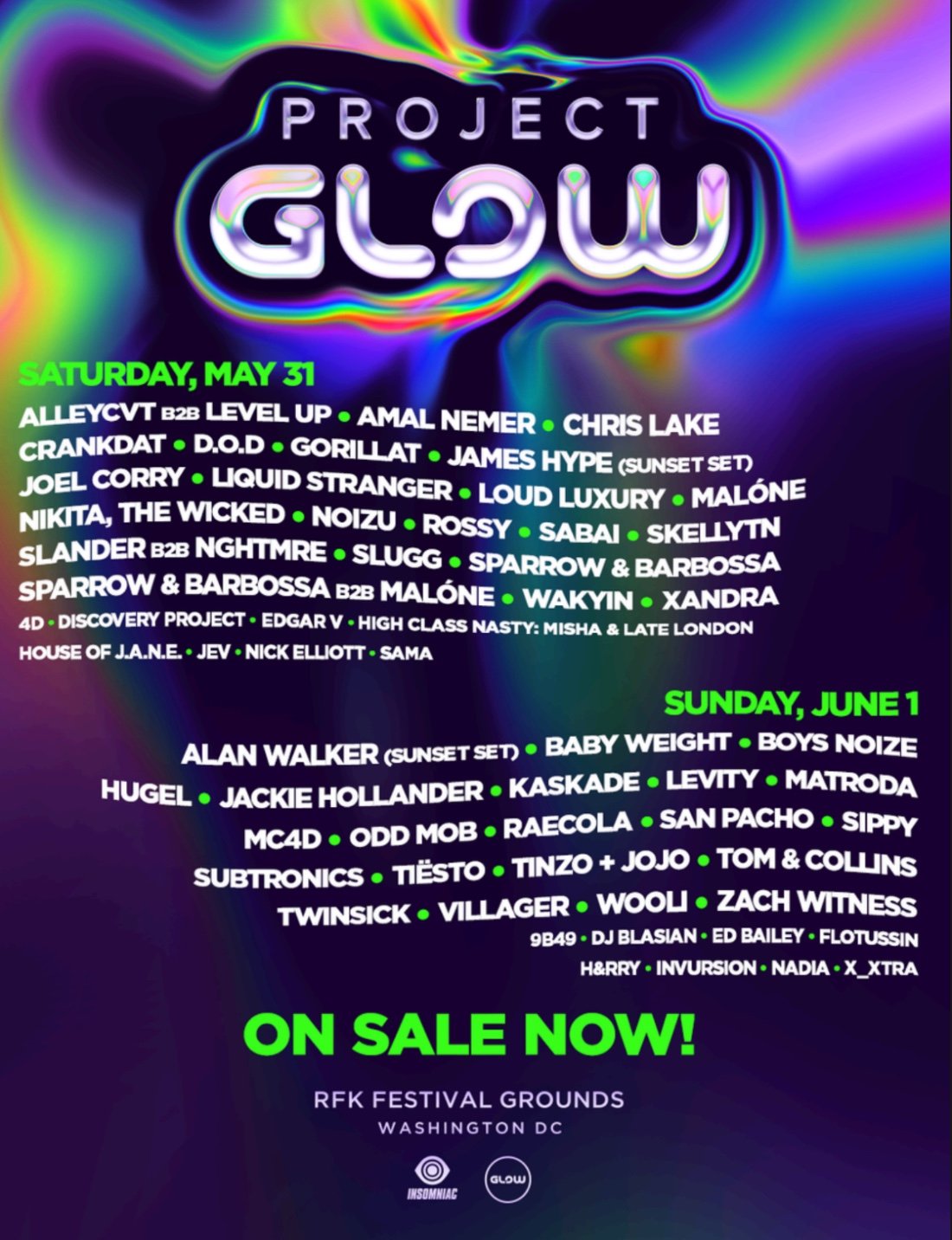 Project Glow Festival 2025 at Festival Grounds At RFK Campus ...