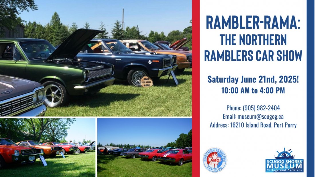 Northern Ramblers Annual Car Show at Scugog Shores Museum Village and ...