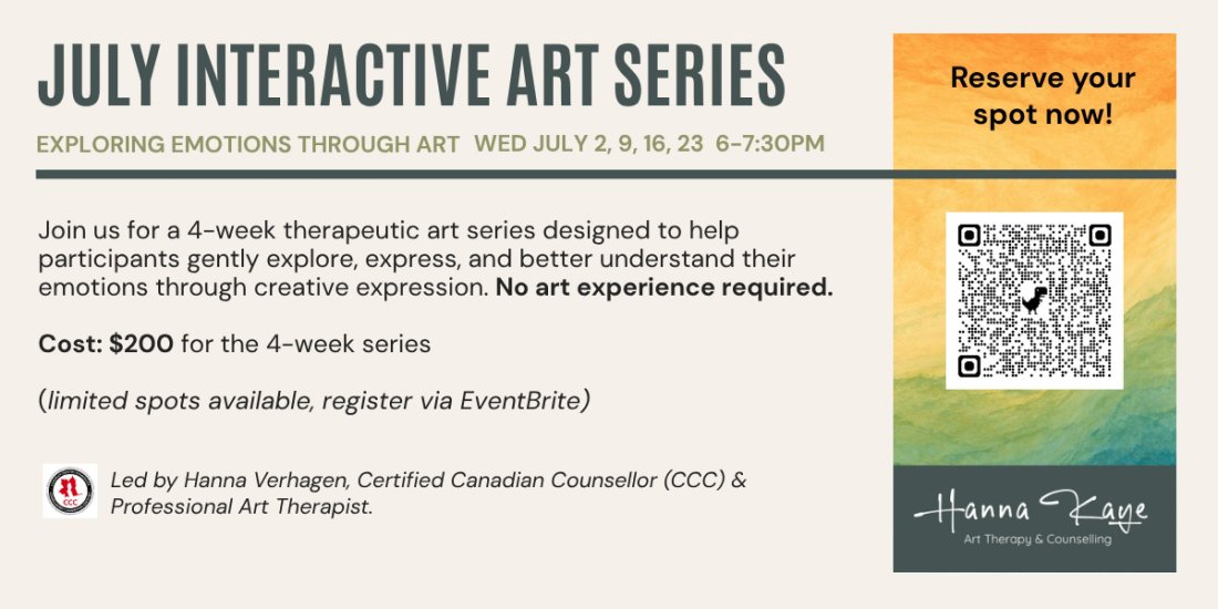 Exploring Emotions Through Art: 4-week Therapeutic Art Series at ...