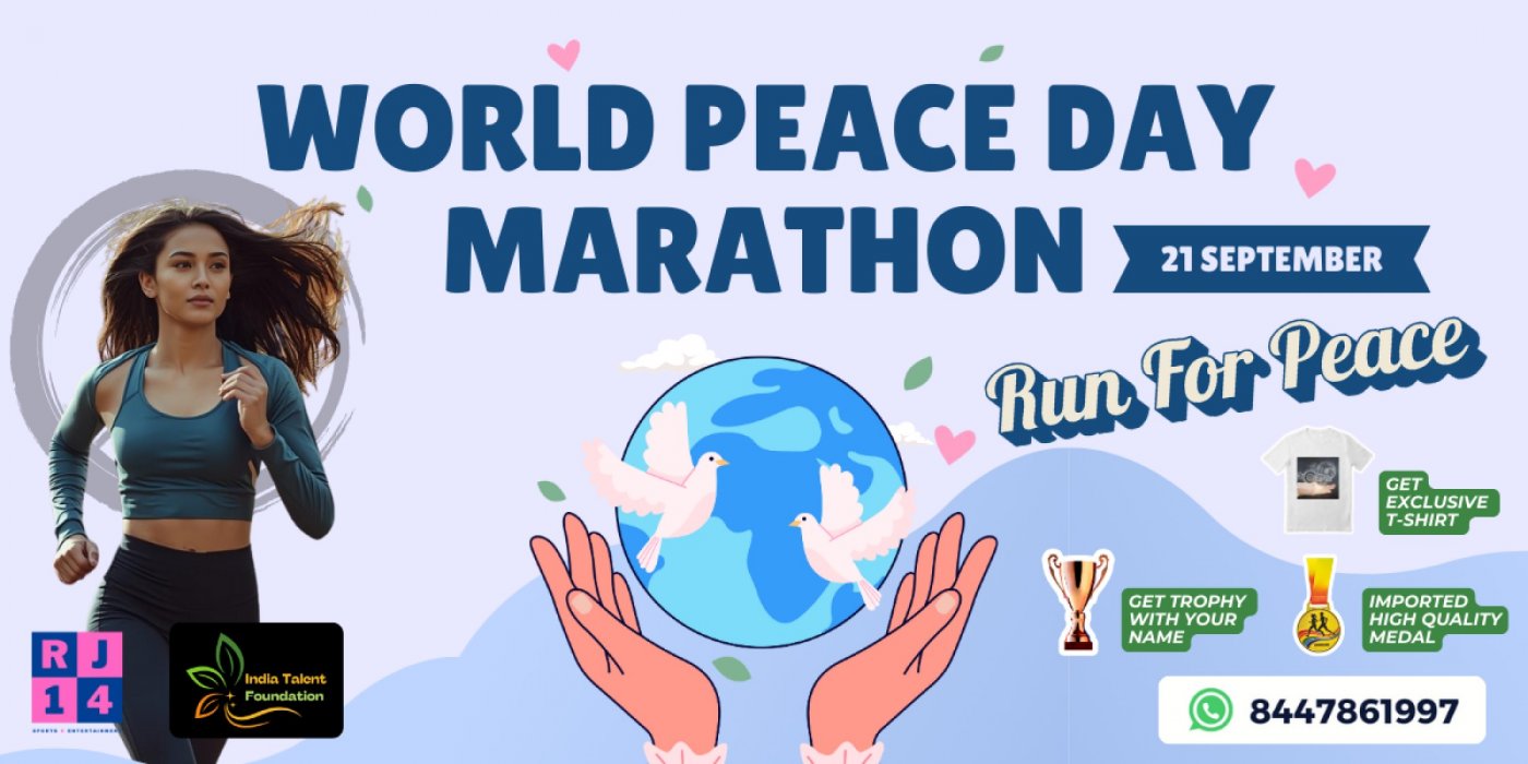 Run For Peace - World Peace Day Marathon 2025 Tickets at Online on 7th ...