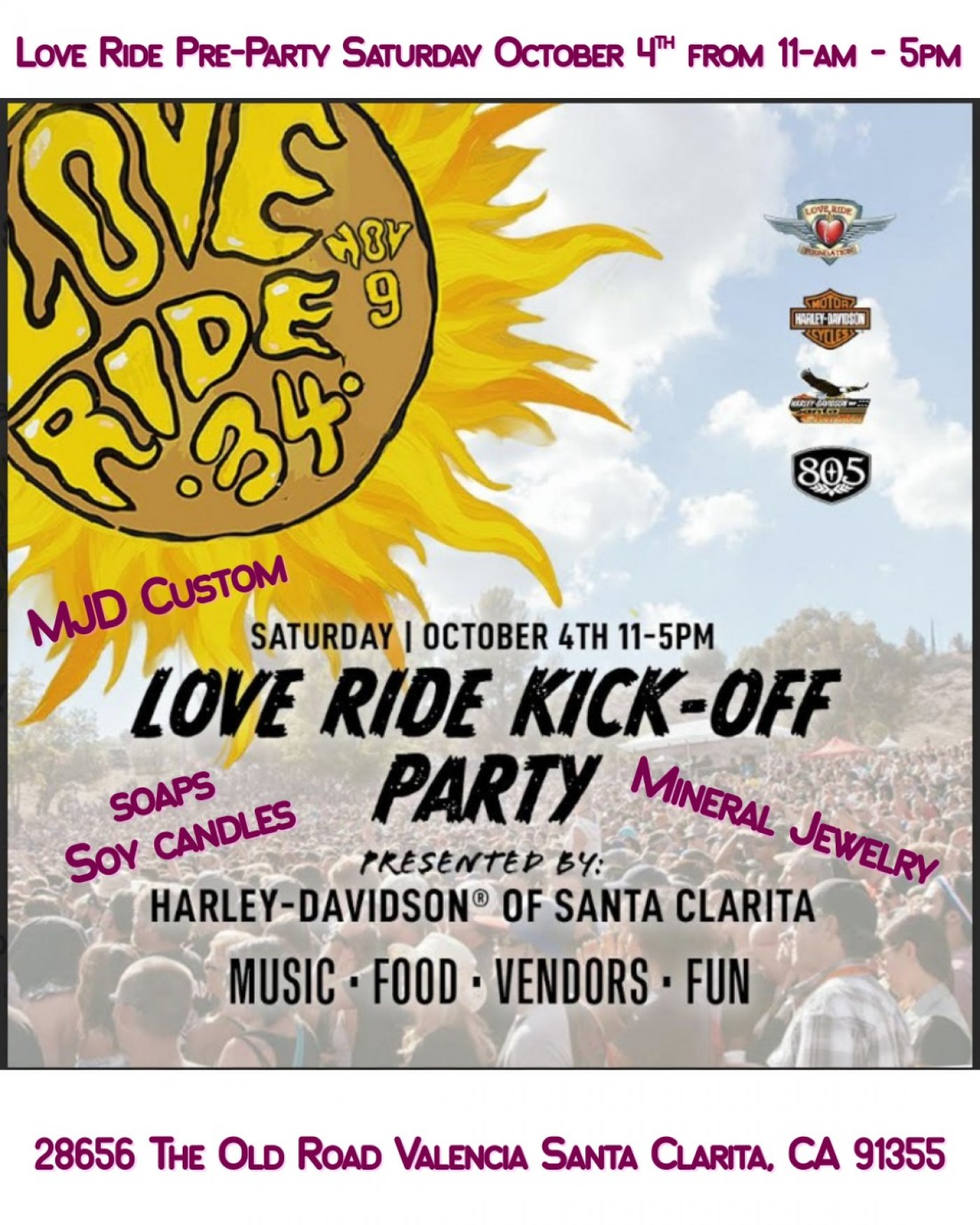 Haley Davidson Love Ride 34 Kick Off Party at Harley-Davidson® of Santa ...