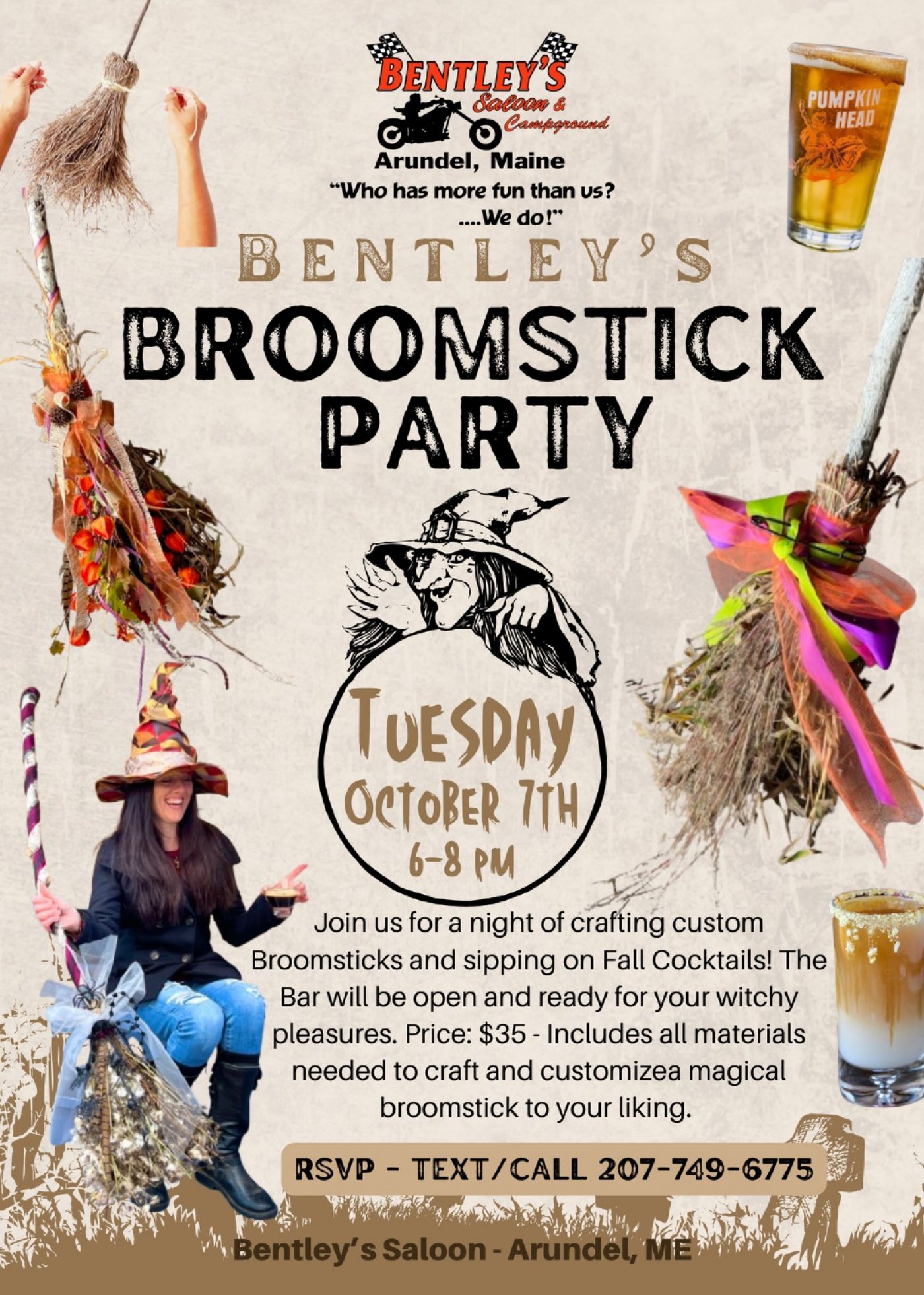 Bromstick Party at Bentleys Saloon! with our Paint and Sip Hannah ...