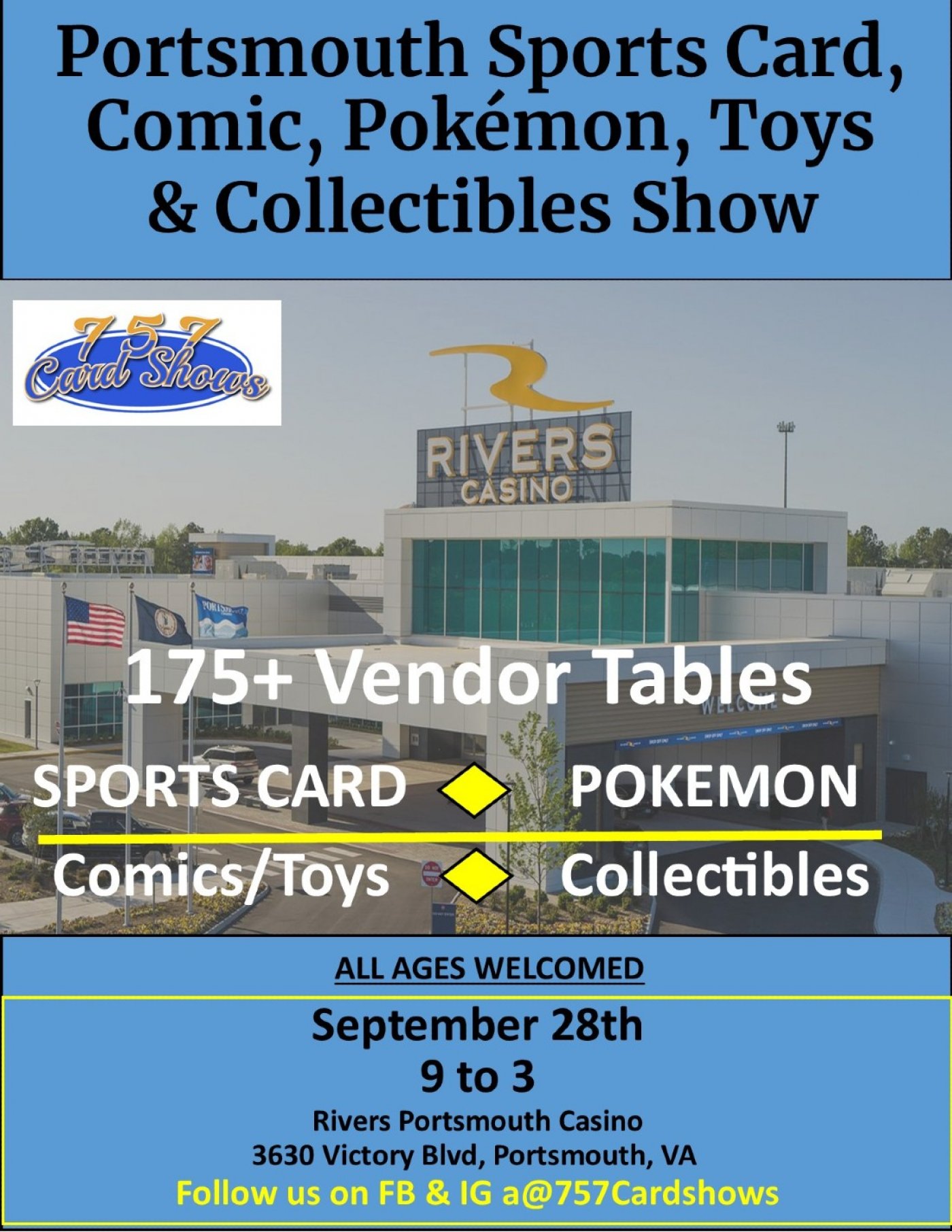 Portsmouth Sports Card, Pokemon, Comics & Collectibles Show at Rivers ...