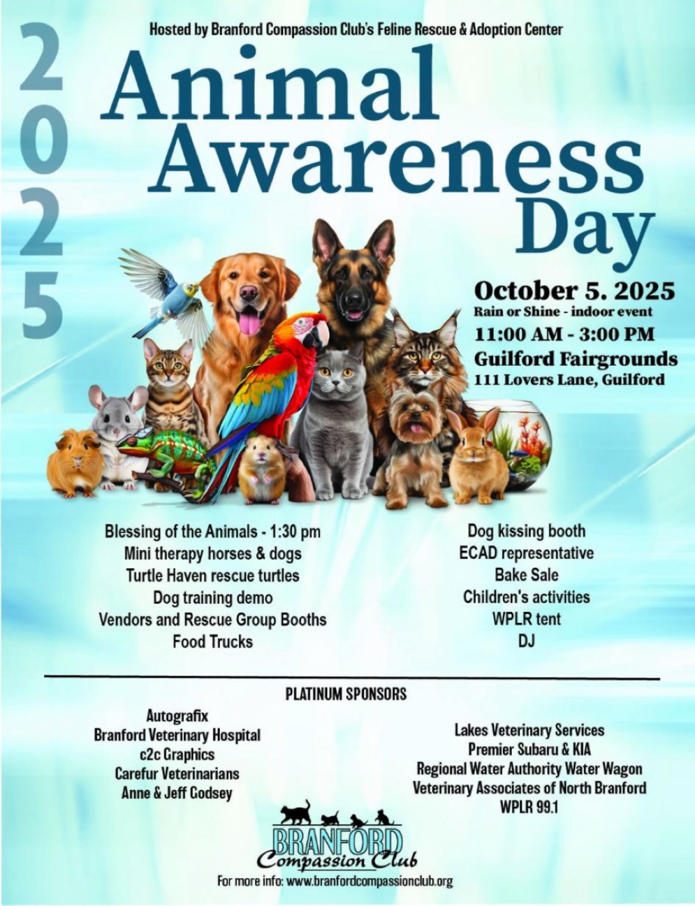 Animal Awareness Day! Hosted by Branford Compassion Clubs Feline Rescue ...