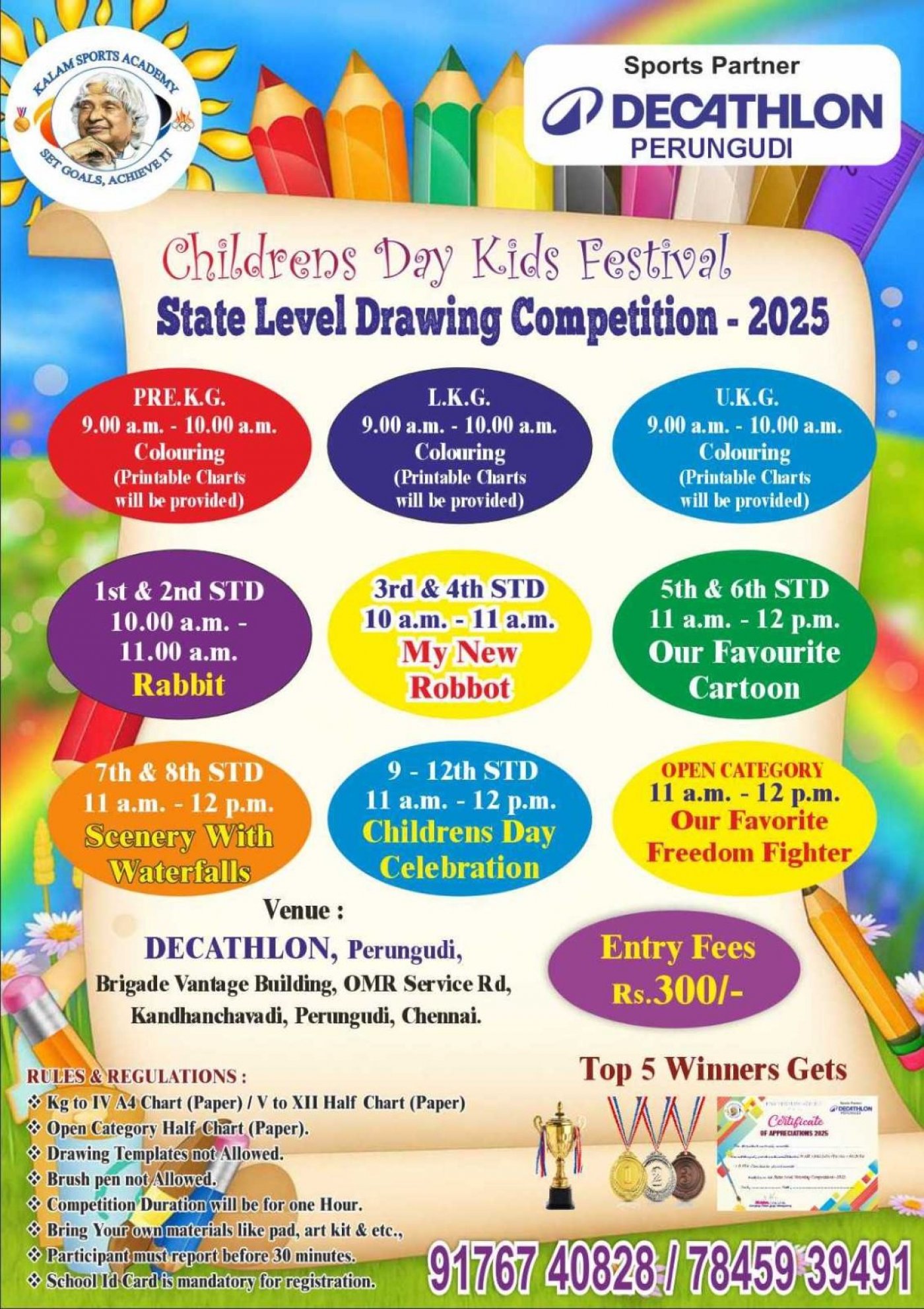 CHILDRENS DAY KIDS FESTIVAL STATE LEVEL DRAWING COMPETITION -2025 ...