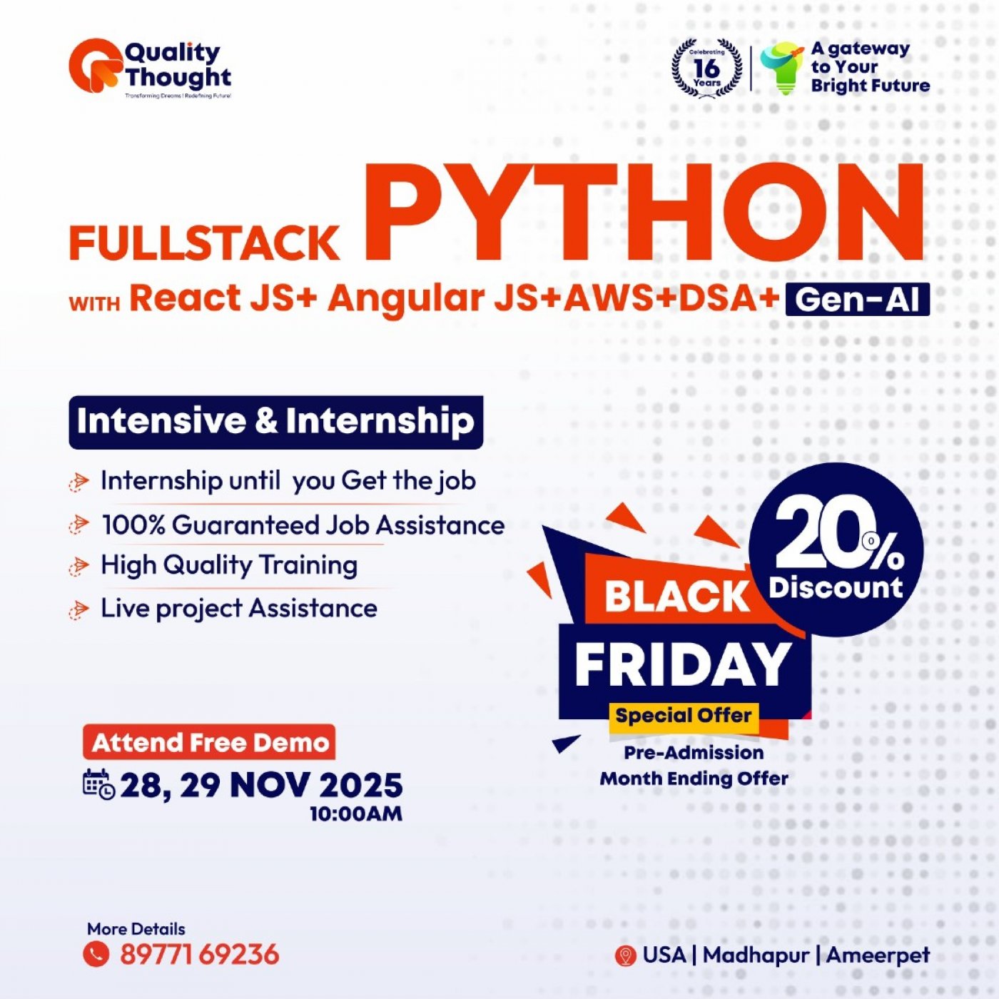 Python Training Hyderabad Tickets at Quality Thought, Hyderabad on 28th ...