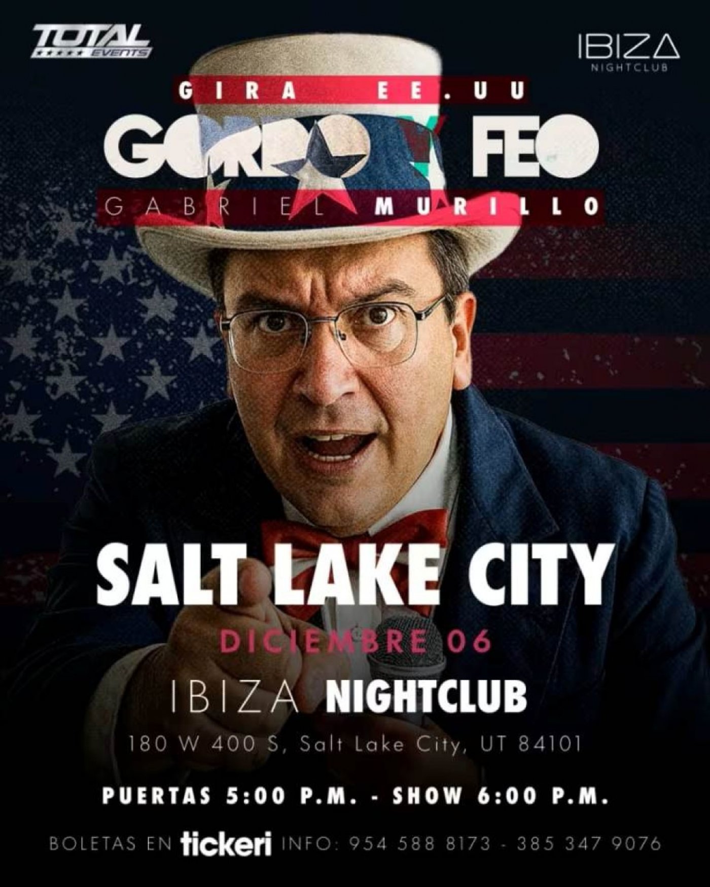 Gabriel Murillo Gordo y Feo en Salt Lake City | Comedy Show Tickets at ...