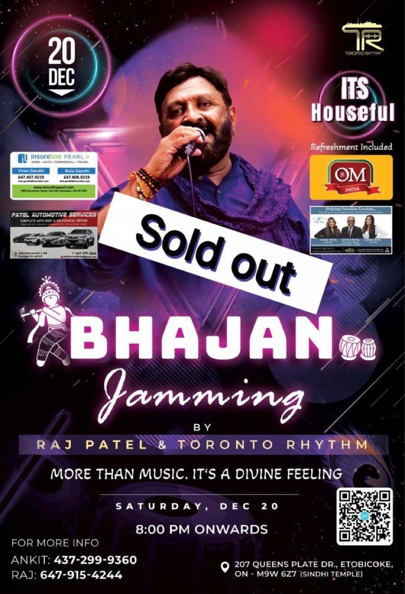 Bhajan Jamming by Toronto Rhythm at Sindhi Gurmandir Temple, Toronto on ...
