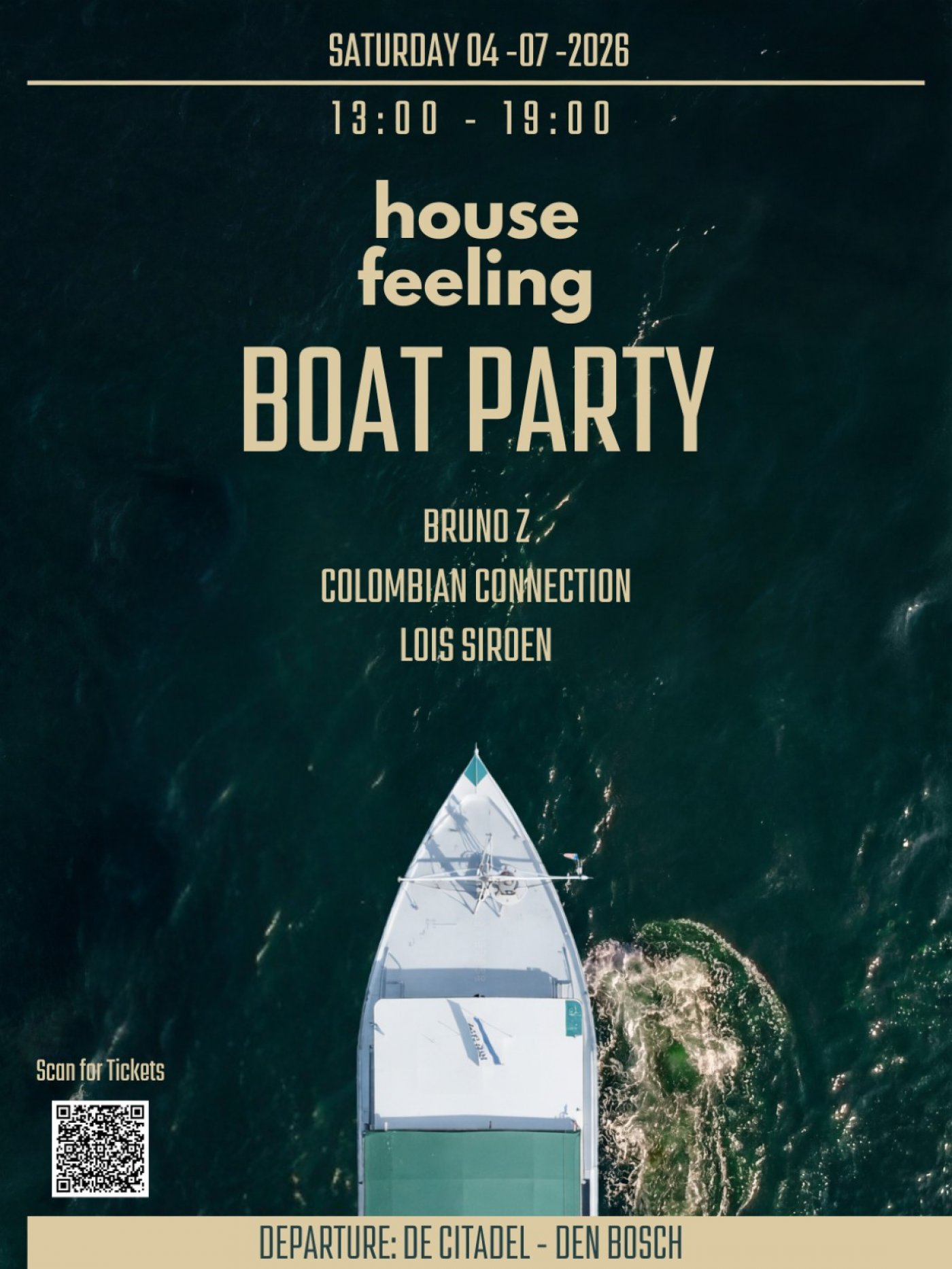 House Feeling Boat Party at 's-Hertogenbosch Citadel on 4th July, 2026