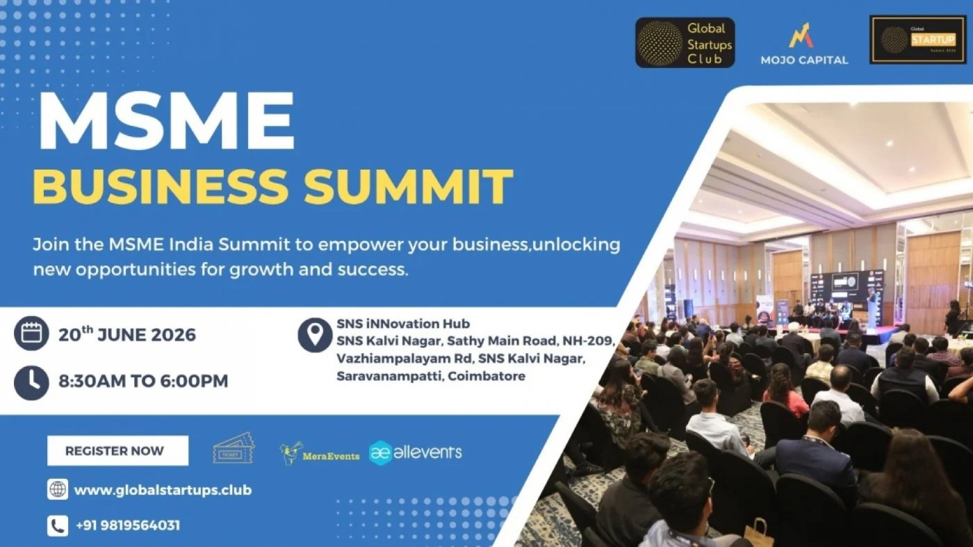 MSME Business Summit 2026 Coimbatore Tickets at SNS iNNovation Hub ...